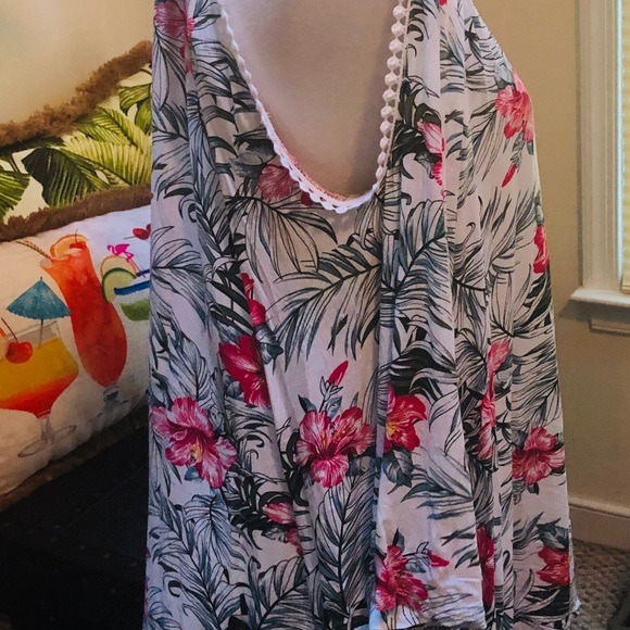 Solitaire | Swim | Nwt Cute Swim Open Shoulder Cover Upblouse | Poshmark